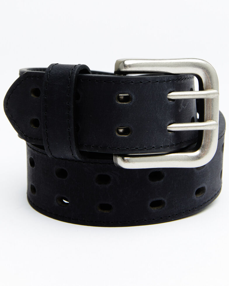 Hawx Mens Double Perforated Work Belt Boot Barn