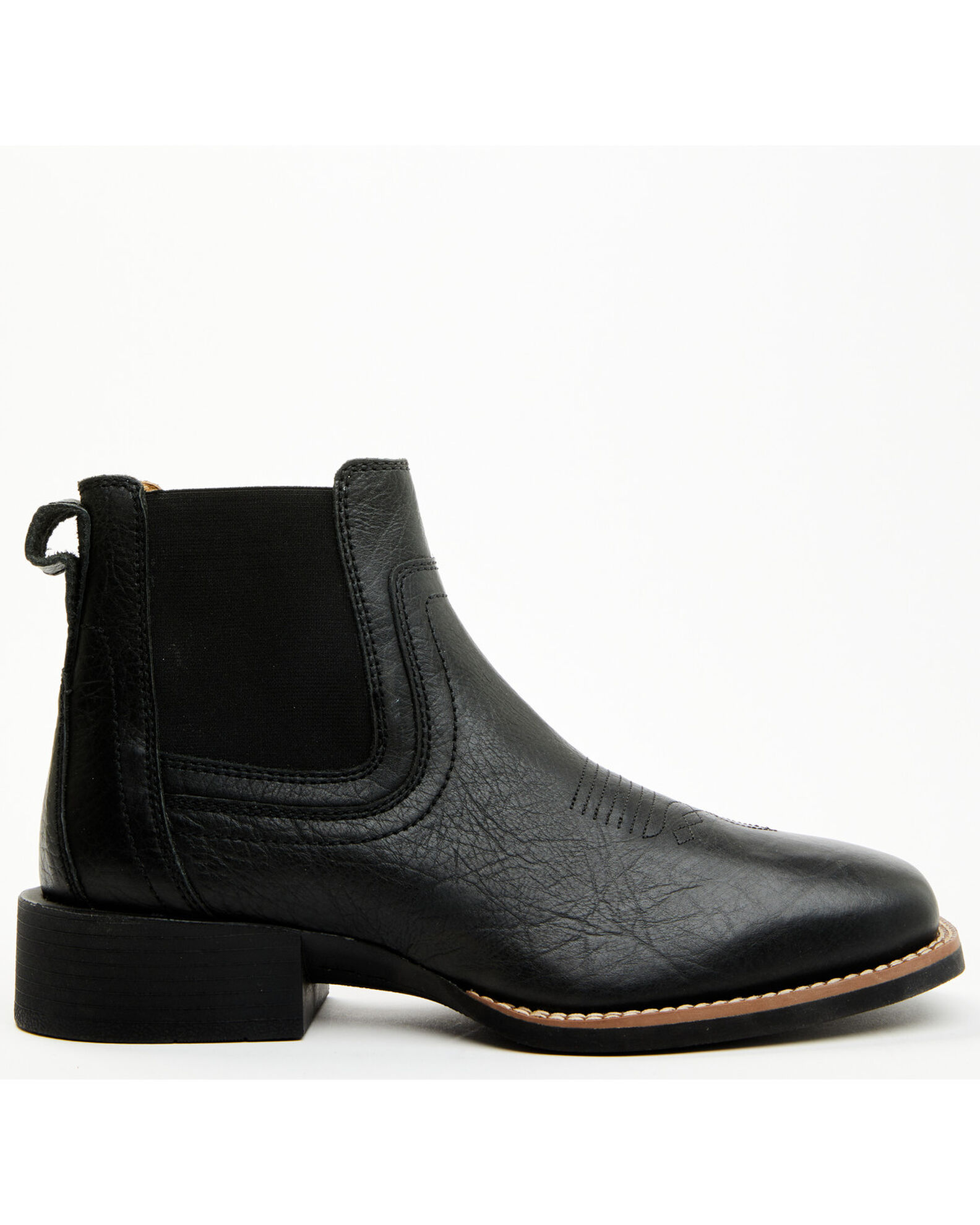 Cody James Men's Ace Chelsea Boots - Broad Square Toe, Black