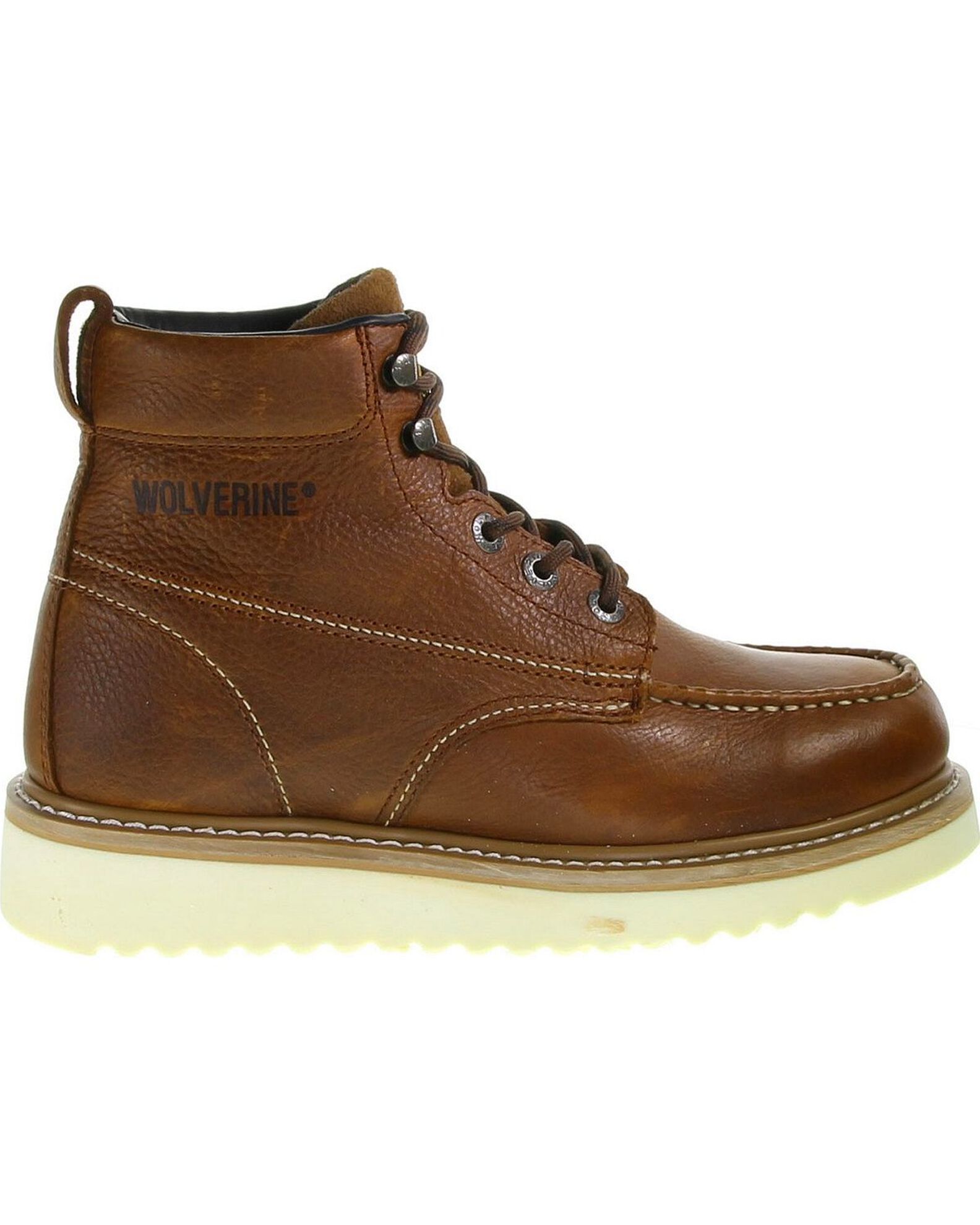 Wolverine Men's Moc Toe Work Boots, Brown