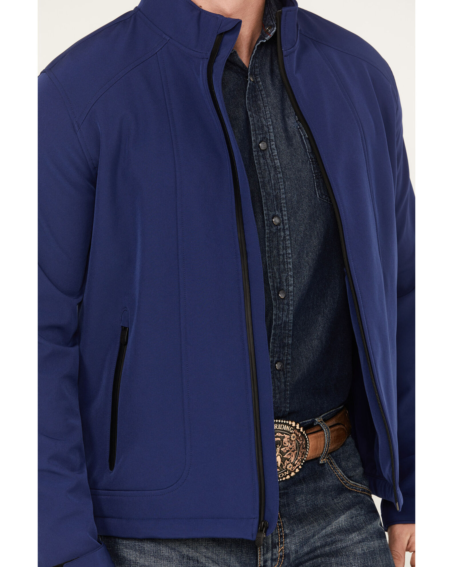 Rank 45® Mens Woodloch Softshell Jacket Royal Blue