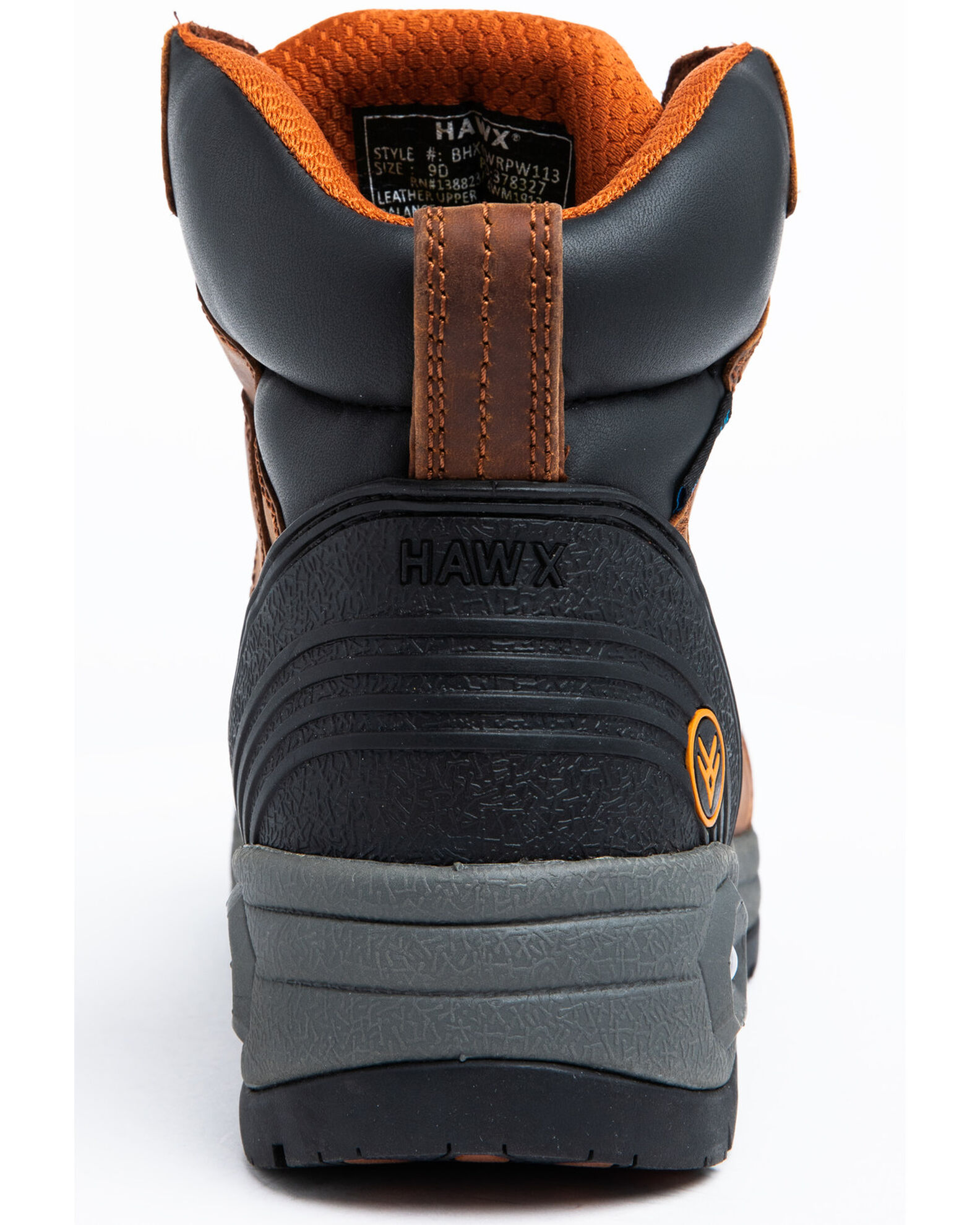 Hawx Mens 6 Lace To Toe Waterproof Work Boots Composite Toe Rust