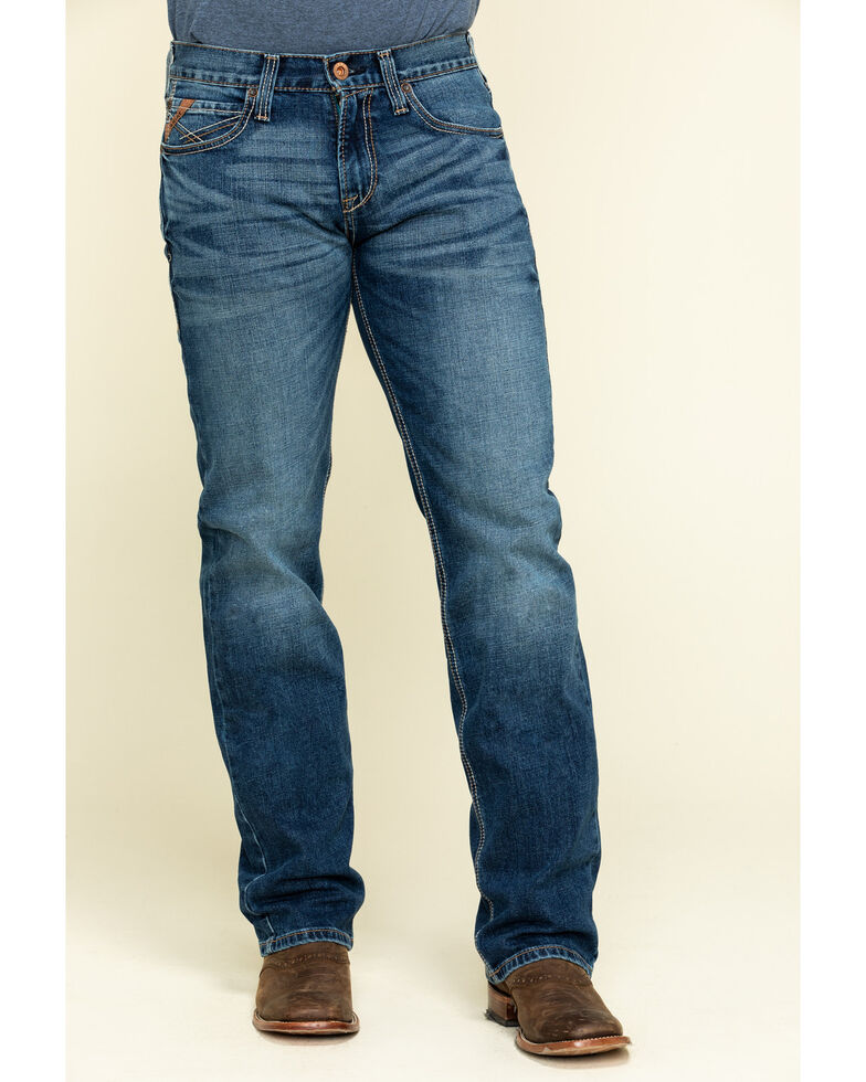 Ariat Mens M7 Rocker Summit Dark Stretch Stackable Slim Straight Jeans