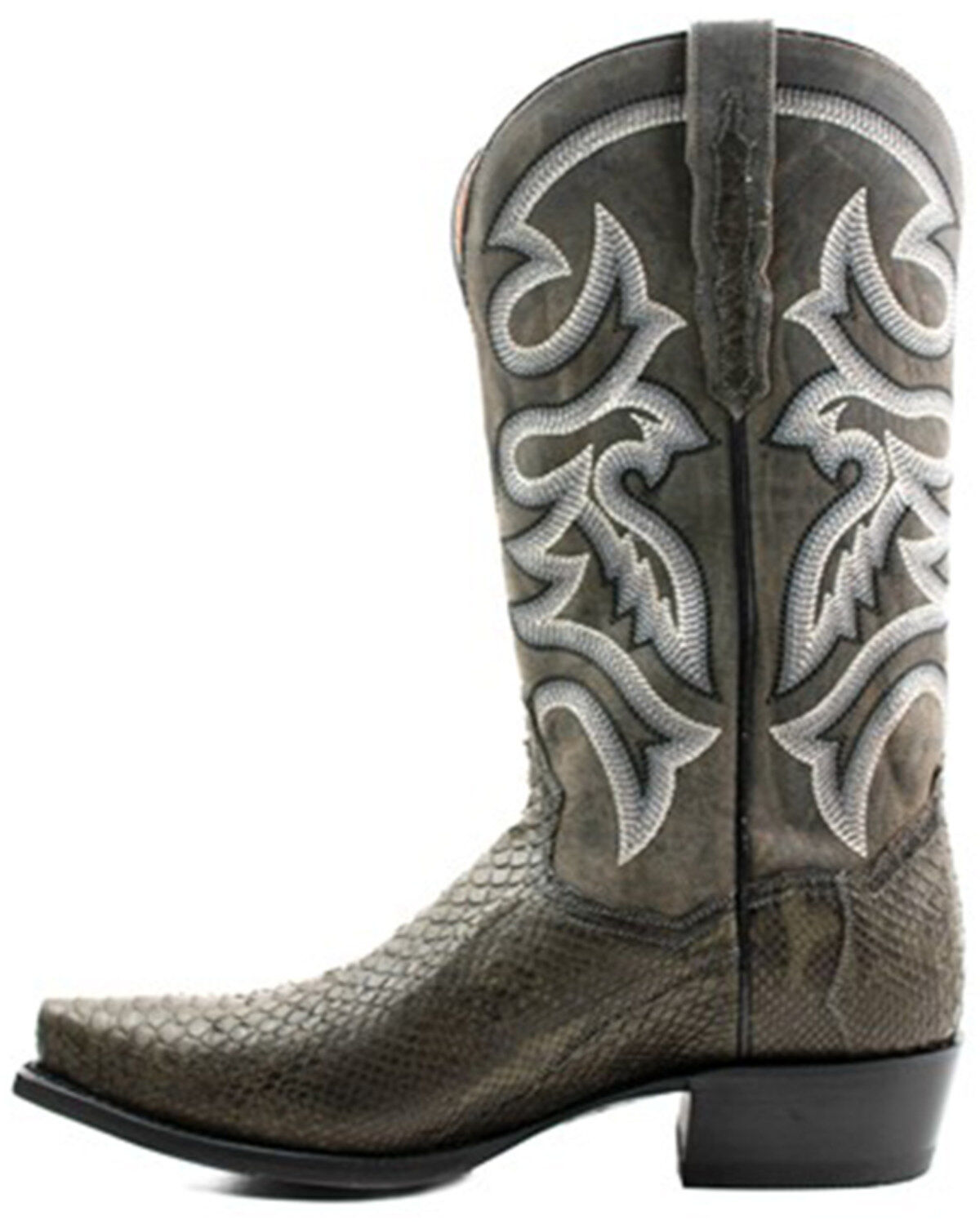 Dan Post Men's Exotic Python Western Boots - Snip Toe, Grey