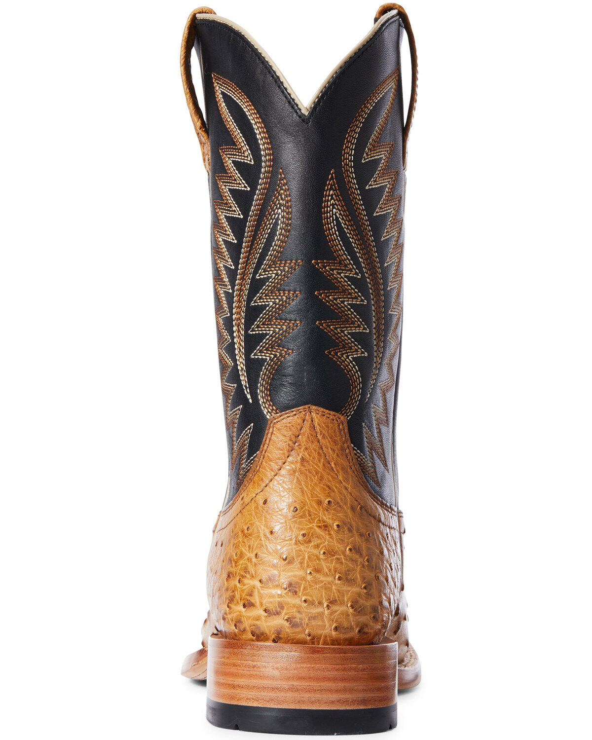 Ariat Men's Gallup Ostrich Western Boots - Broad Square Toe,