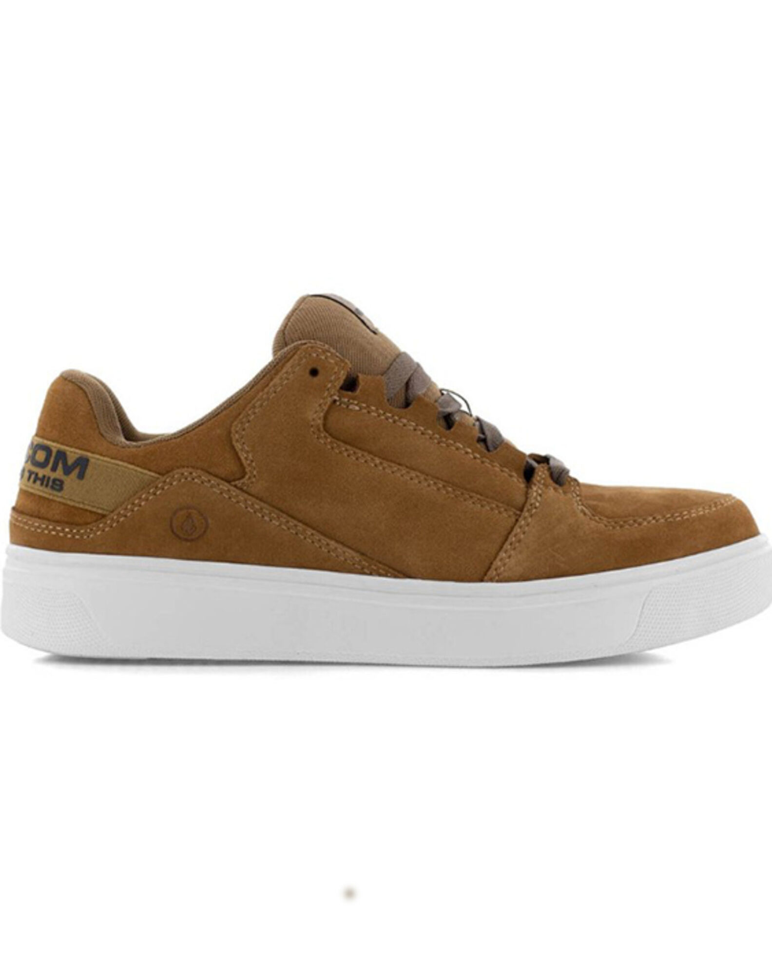 Volcom Men's Evolve Skate Inspired Work Shoes - Composite Toe, Rust Copper