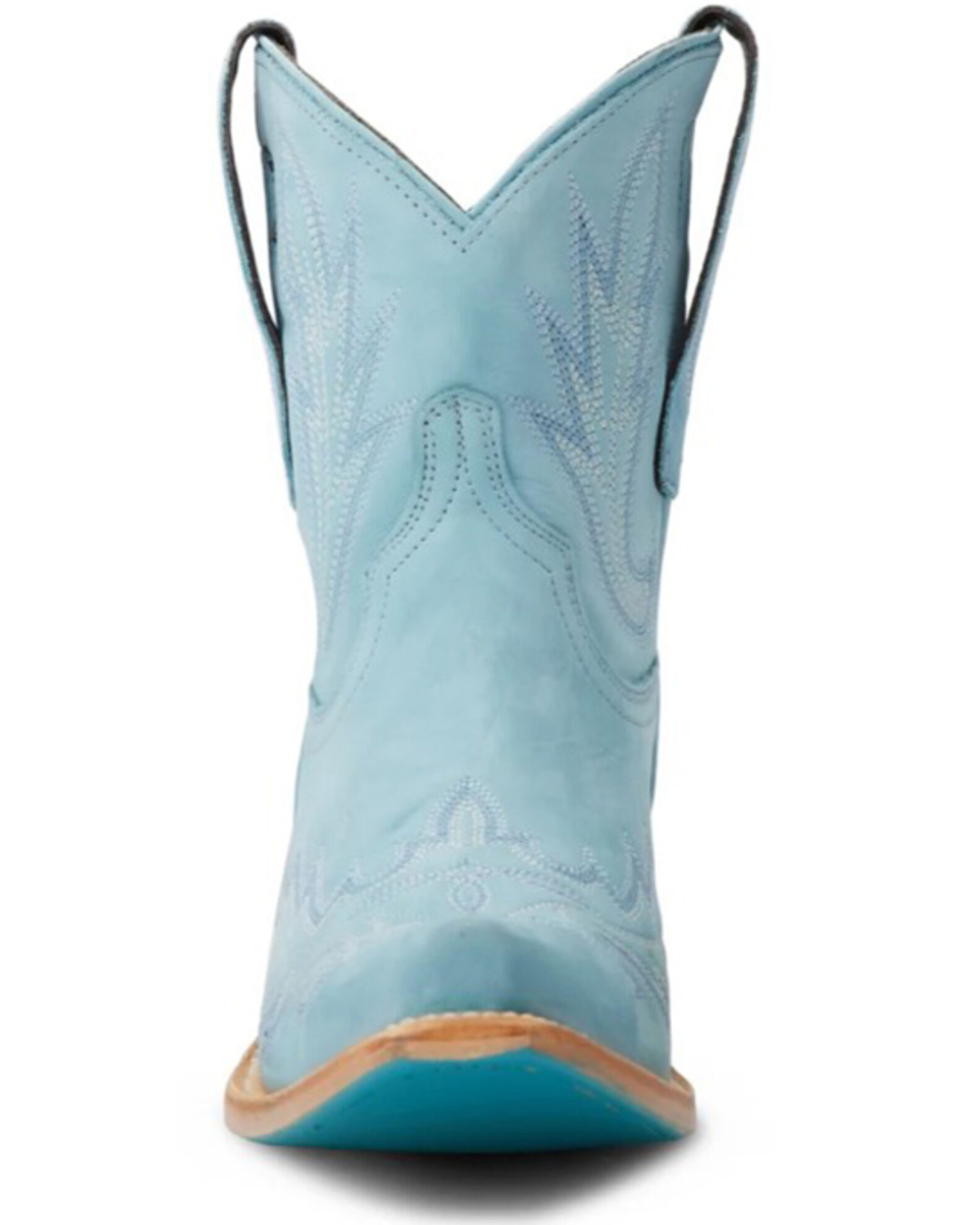Lane Womens Lexington Western Booties Snip Toe Blue
