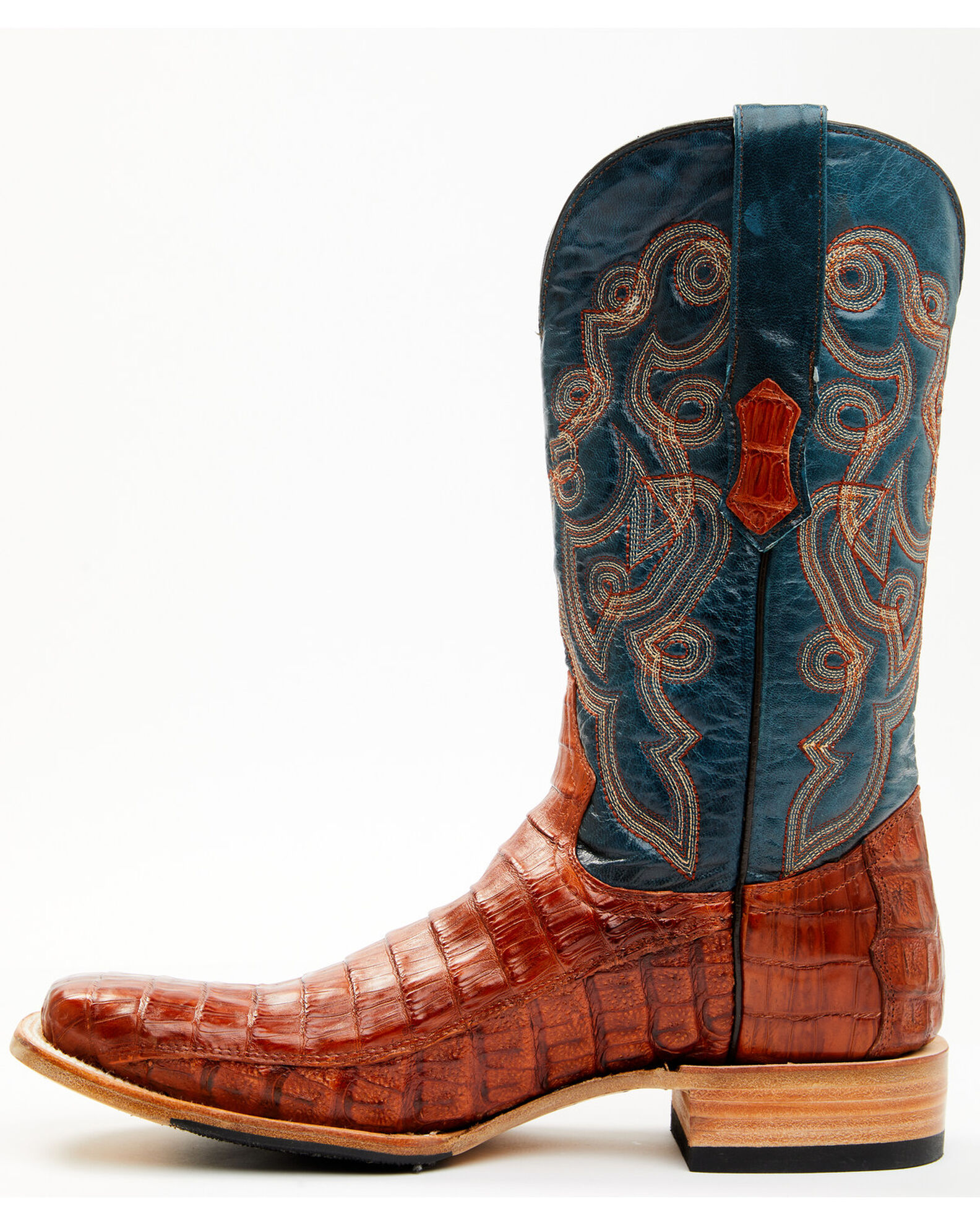 Tanner Mark Men's Exotic Caiman Belly Western Boots - Broad Square Toe ...