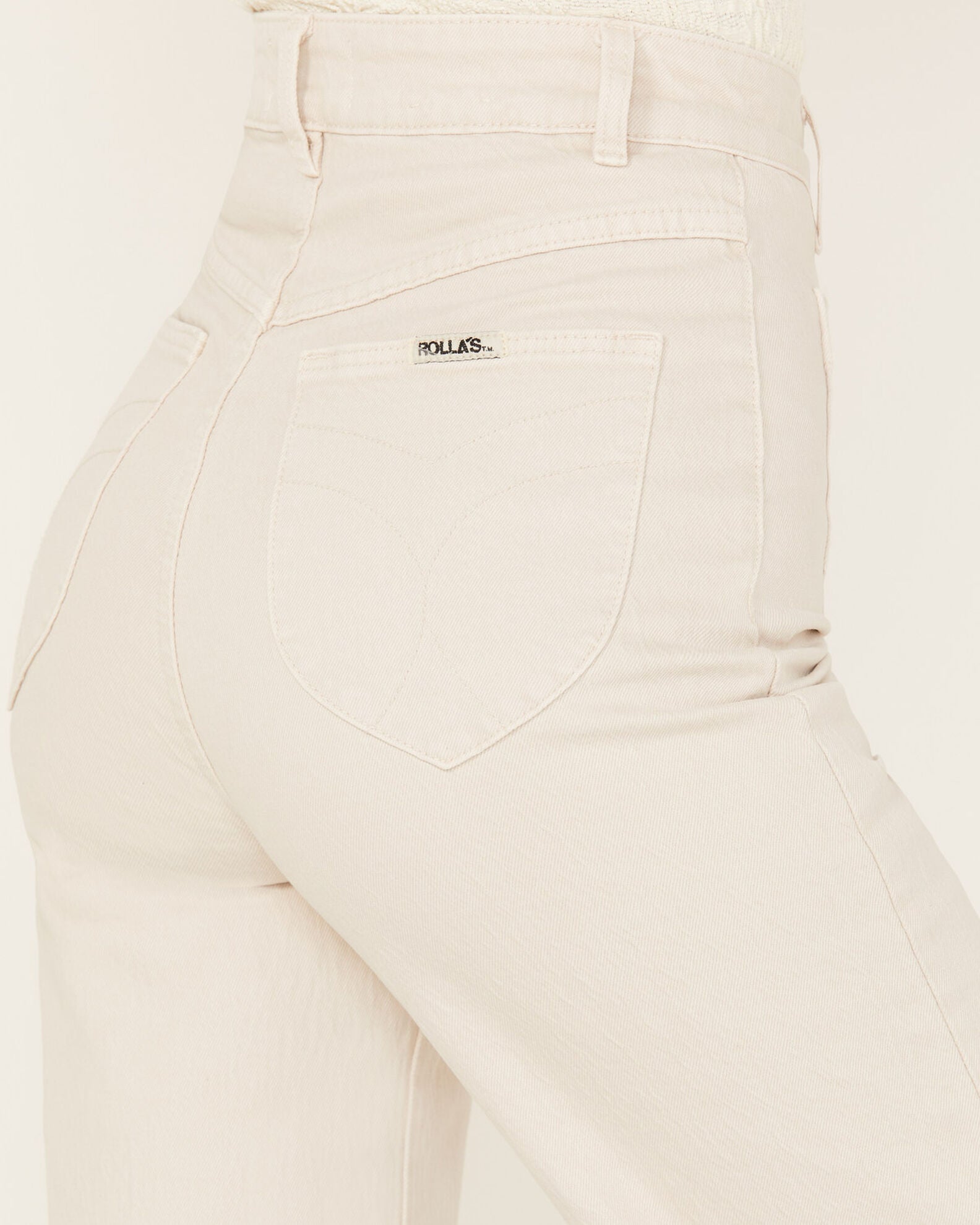 Rolla's Women's High Rise Sailor Jeans, Off White