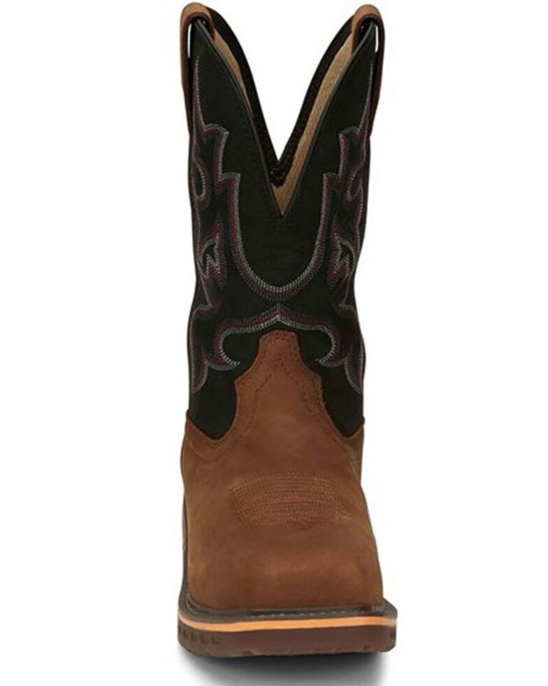 Justin Mens Resistor Western Work Boots Composite Toe Boot Barn