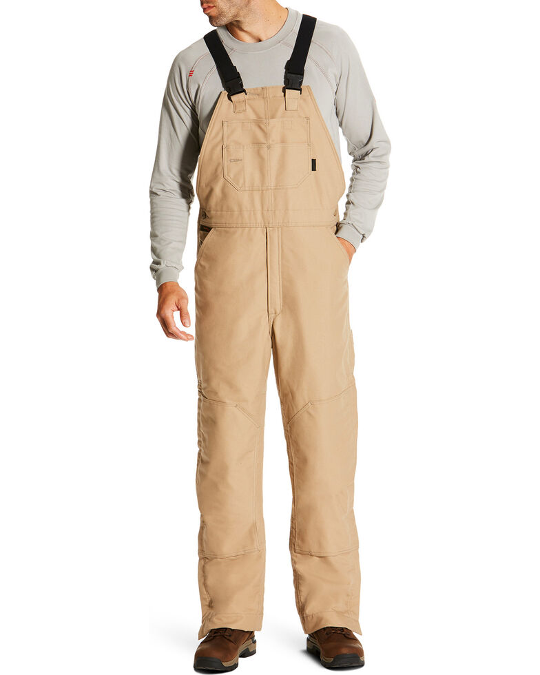 Ariat Mens Beige Fr Insulated Bib Overalls Boot Barn