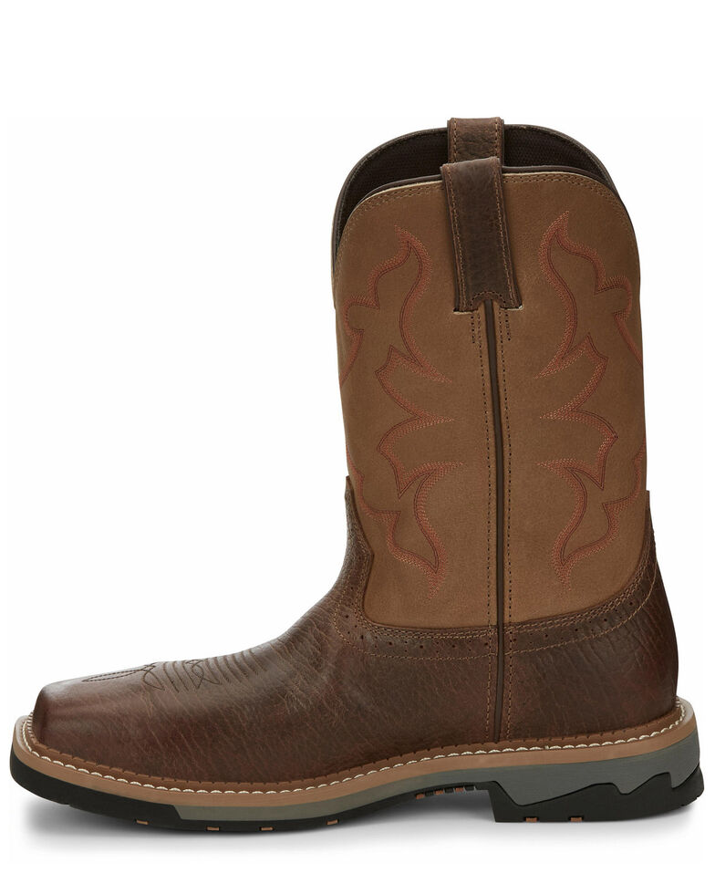 Justin Mens Carbide Western Work Boots Composite Toe Boot Barn