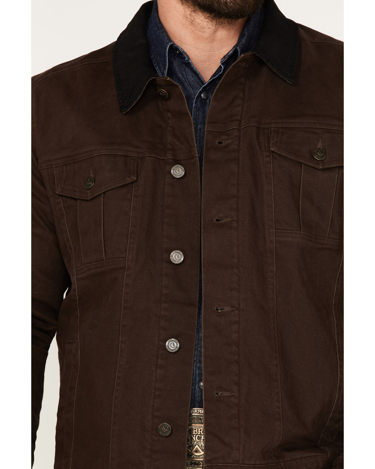 Cody James Men's Ozark Washed Rancher Jacket, Brown