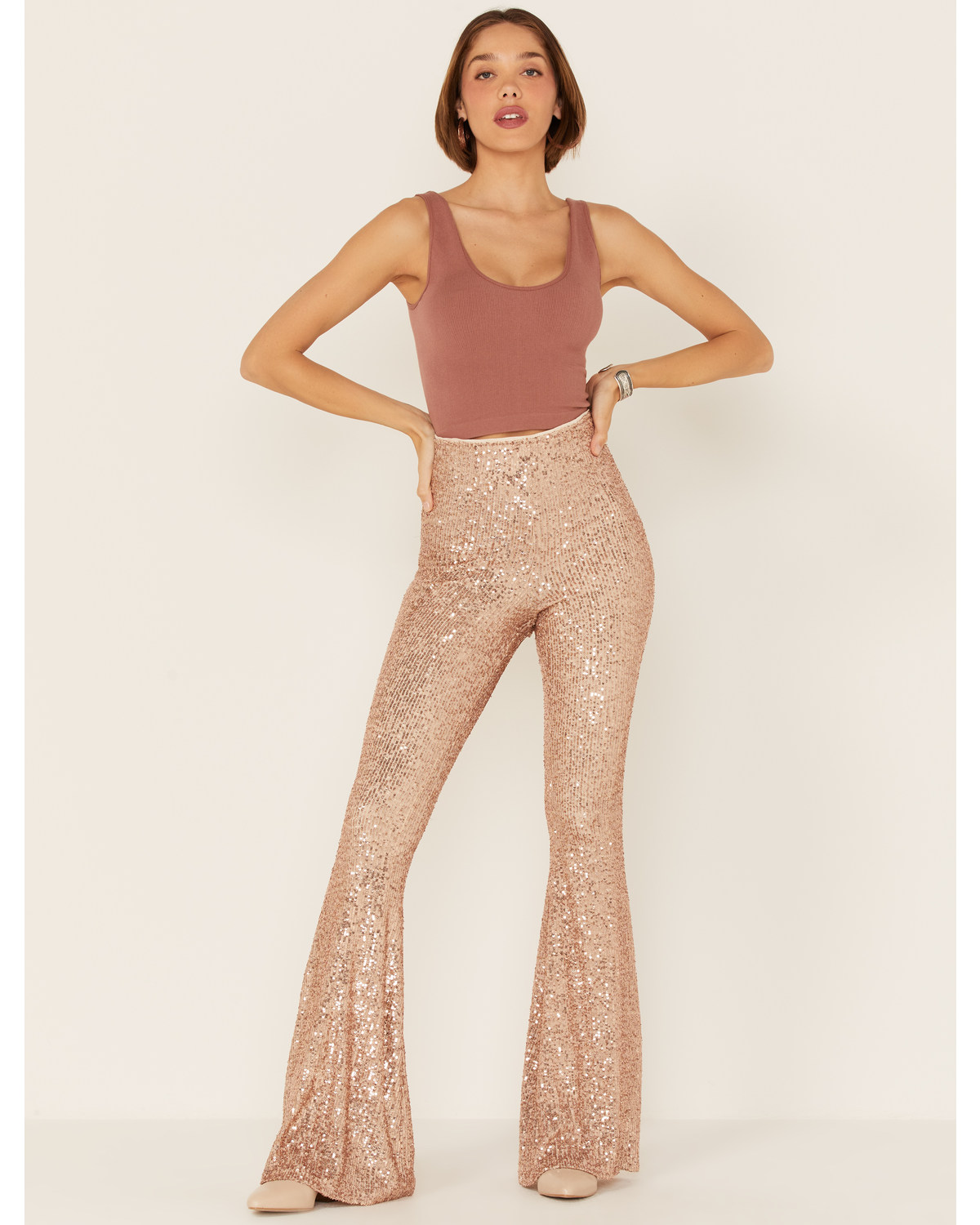 Show Me Your Mumu Women's Sequin Flare Pants | Boot Barn