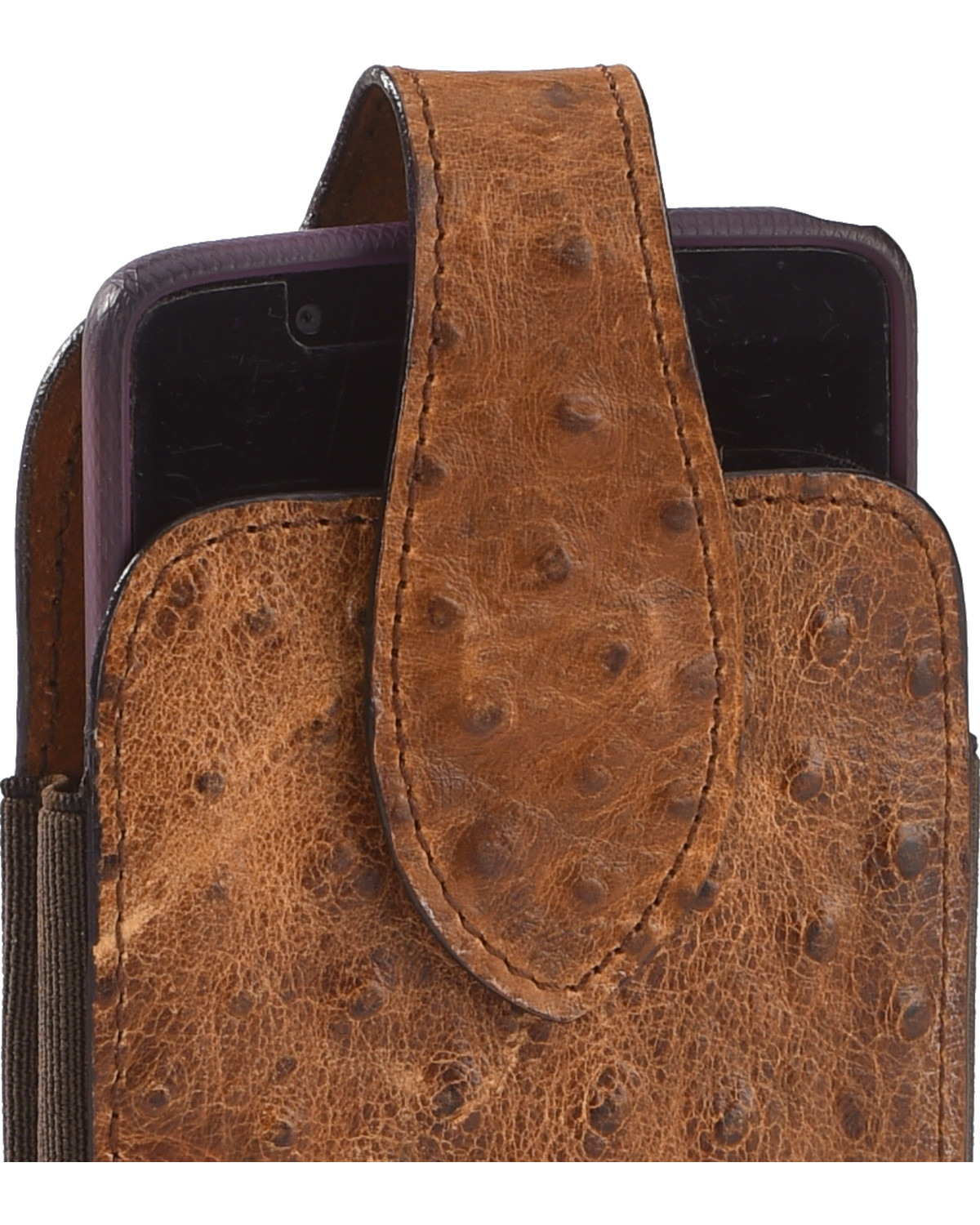 M & F Western Men's Faux Ostrich Cell Phone Clip-On Holder | Boot Barn