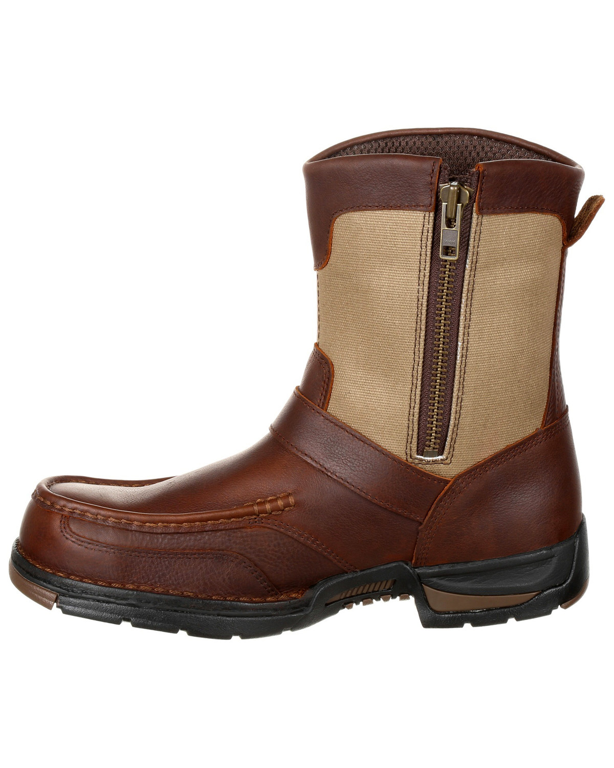 Georgia Boot Men's Athens Waterproof Side-Zip Work Boots - Moc Toe ...