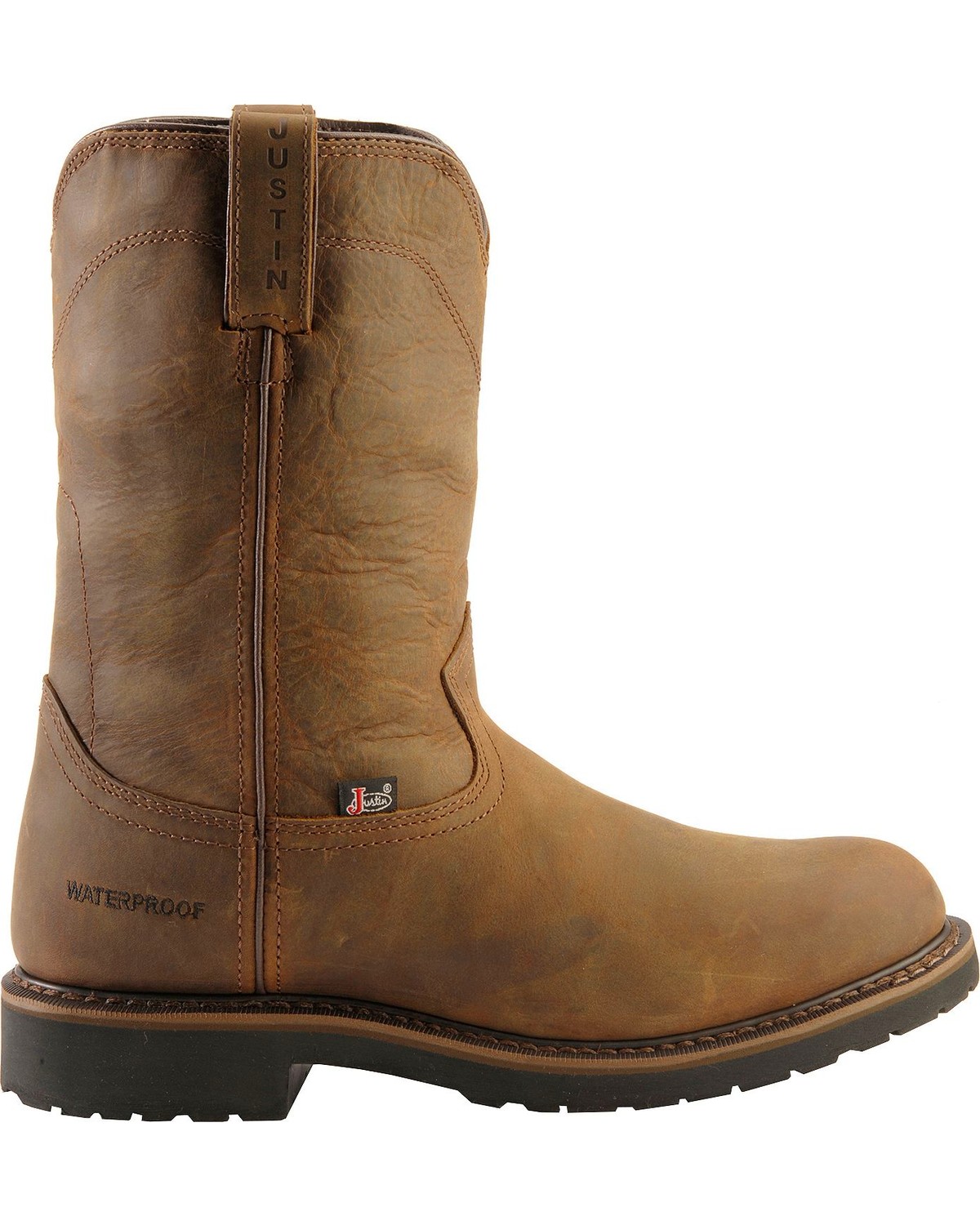 Justin Men's Drywall Waterproof Pull-On Work Boots - Soft Toe | Boot Barn