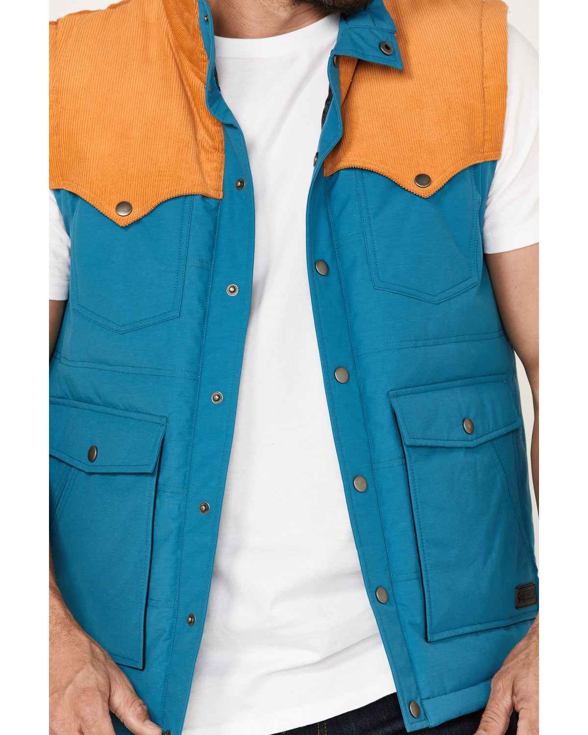 Rock & Roll Denim Men's Vintage 46 Color Block Vest | Boot Barn