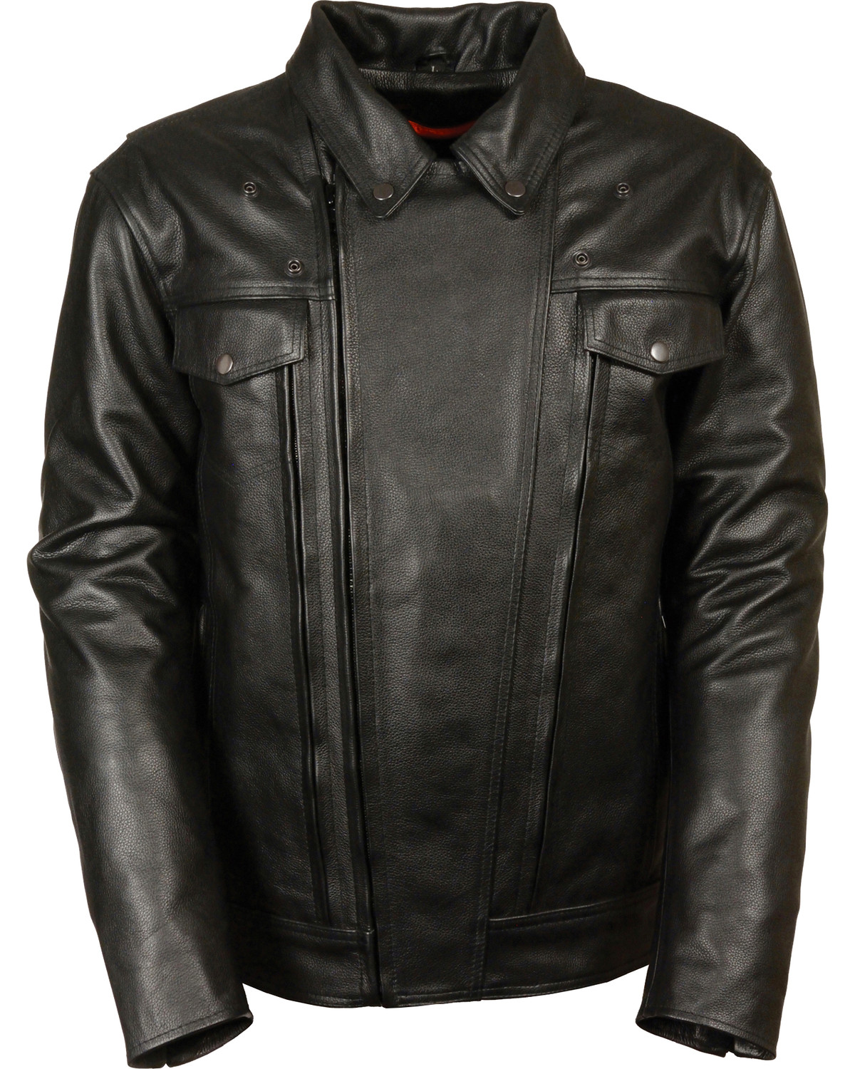 Milwaukee Leather Men's Utility Vented Cruiser Jacket - 4X | Boot Barn