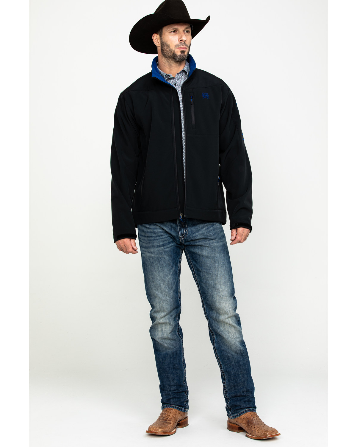 Cinch Men's Black Softshell Bonded Jacket | Boot Barn