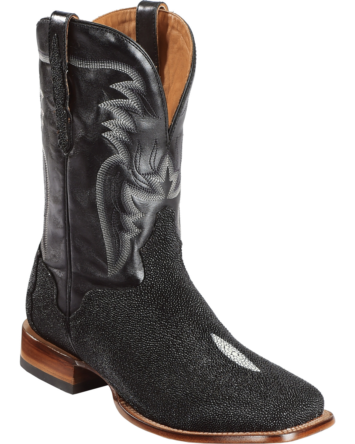 El Dorado Men’s Handmade Stingray Stockman Boots - Square Toe | Boot Barn